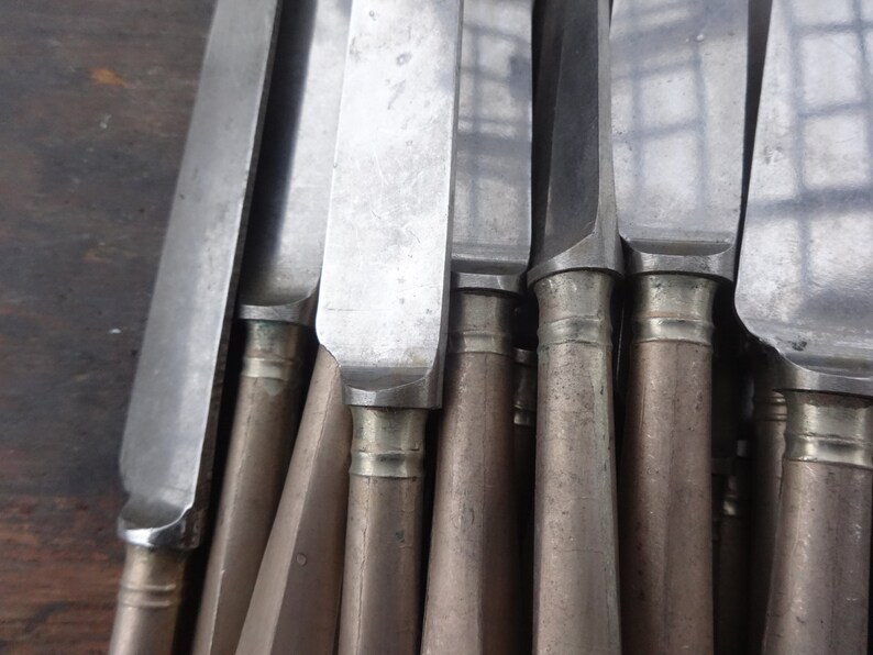 Vintage English Sheffield Unfinished Rattail Small Dinner - Etsy