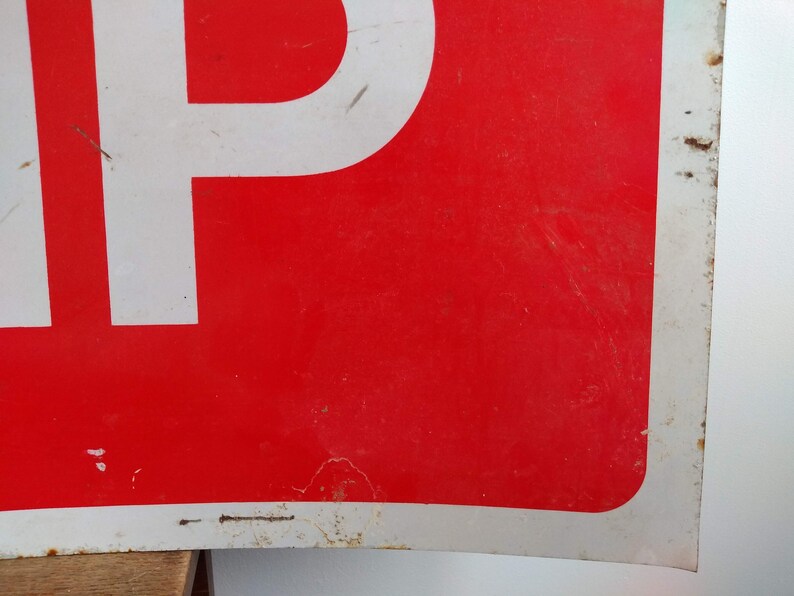 Vintage English Large Red Ramp Warning Sign Metal Roadsign - Etsy