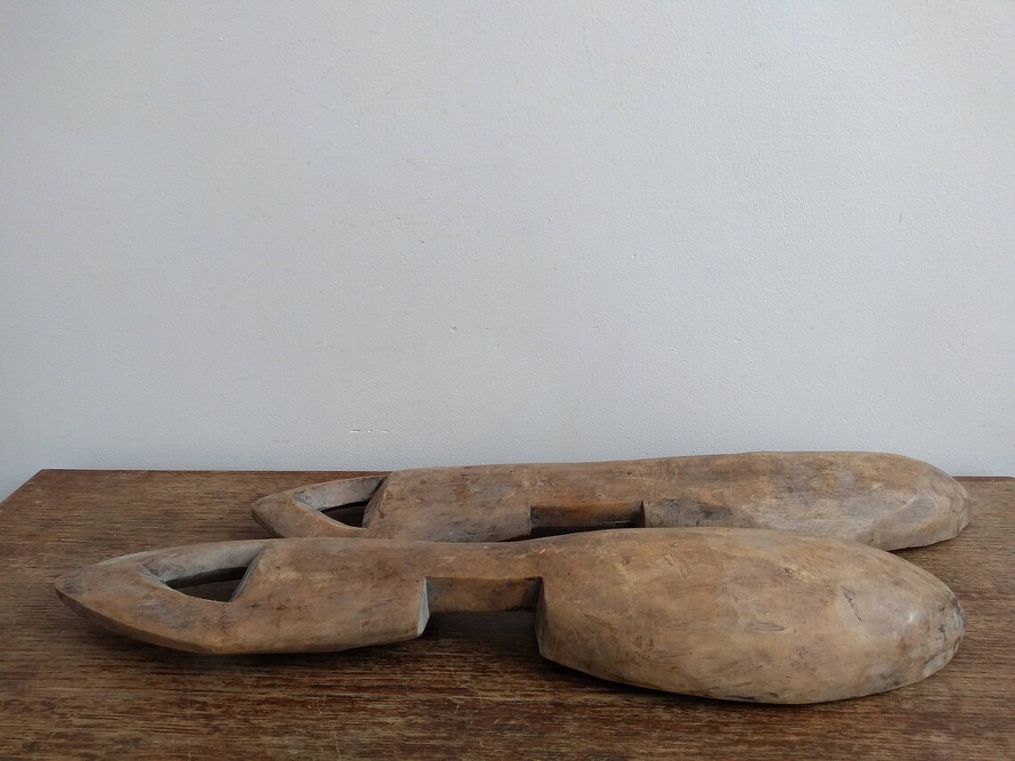 Vintage African Cutlery Carved Wooden Spoon Spoons Primitive Art ...