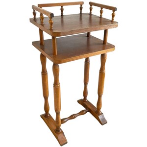 Vintage French Telephone Table Display Plinth Stand Table Wooden Side ...