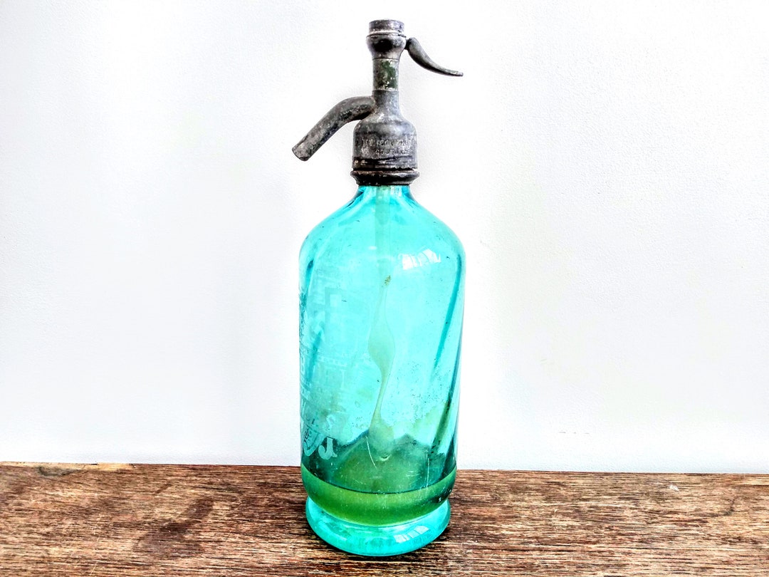 Ancienne bouteille d'eau gazeuse Maurice Bidel Damecour Coutance Eaux ...