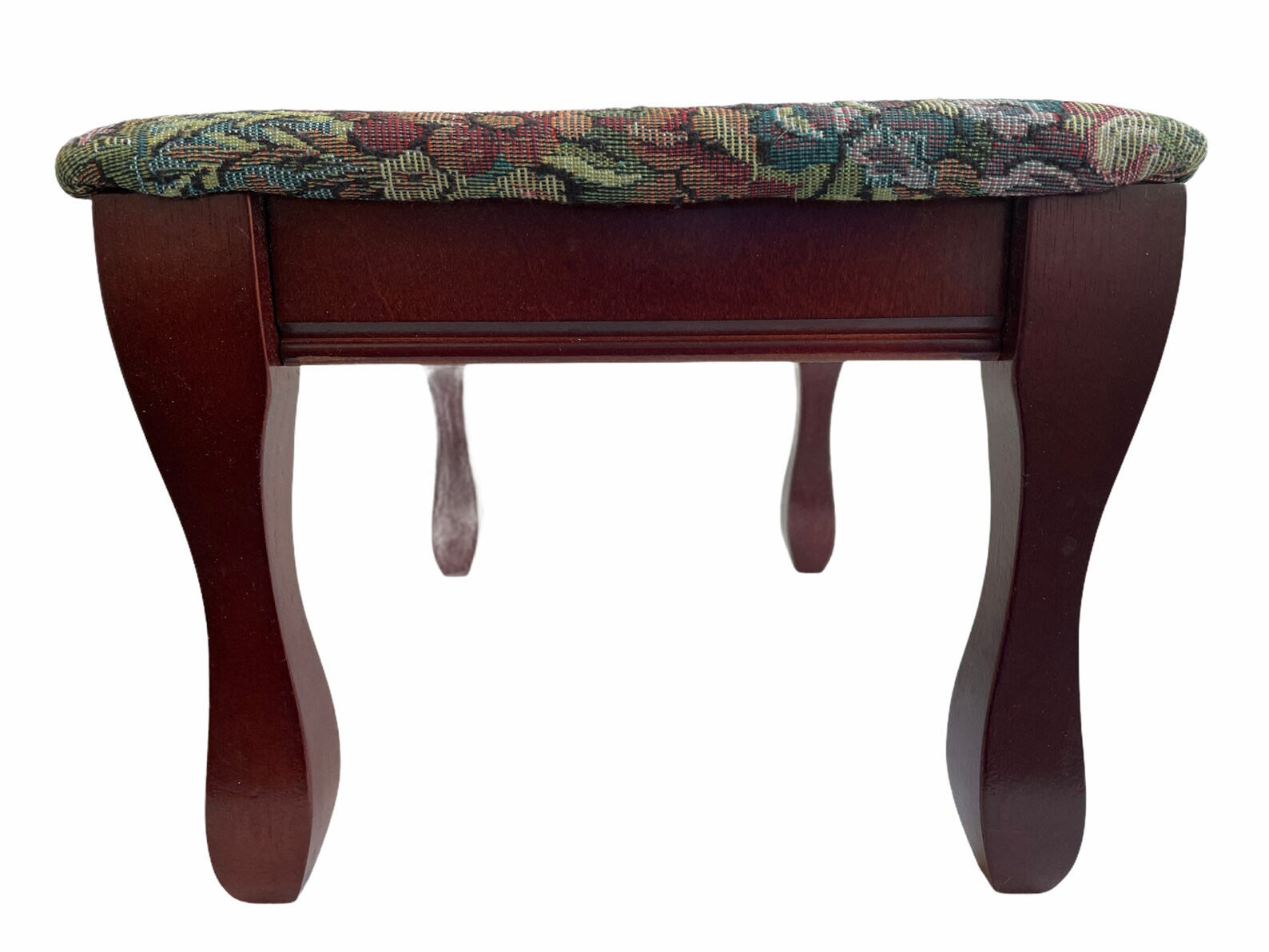Vintage French Stool Cushioned Small Tiny Wooden Wood Side Stand Foot ...