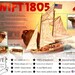 Vintage French American Virginia Pilot Boat Swift 1805 Model Ship Boat ...