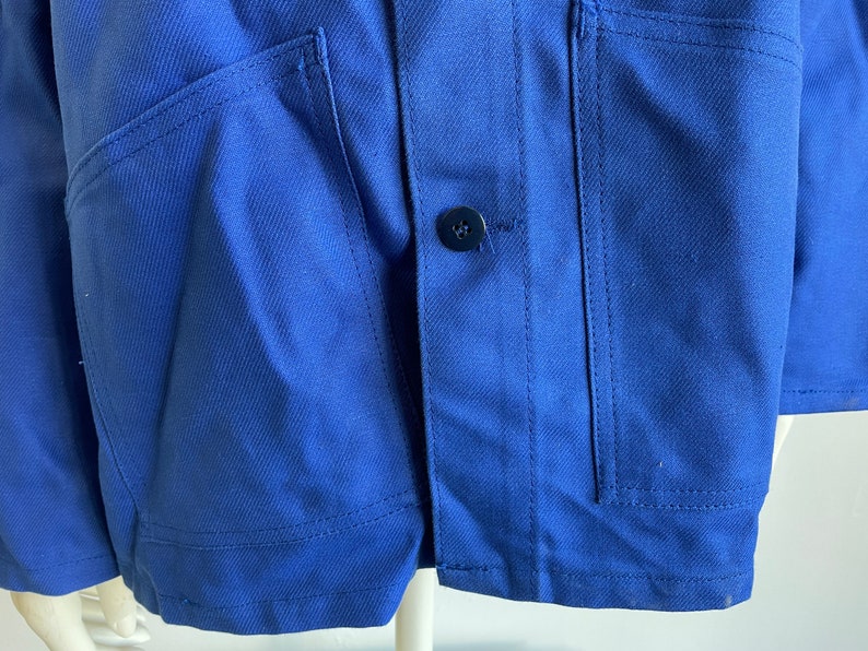 Vintage French Blue Work Cotton Jacket Farmer Jacket Indigo | Etsy