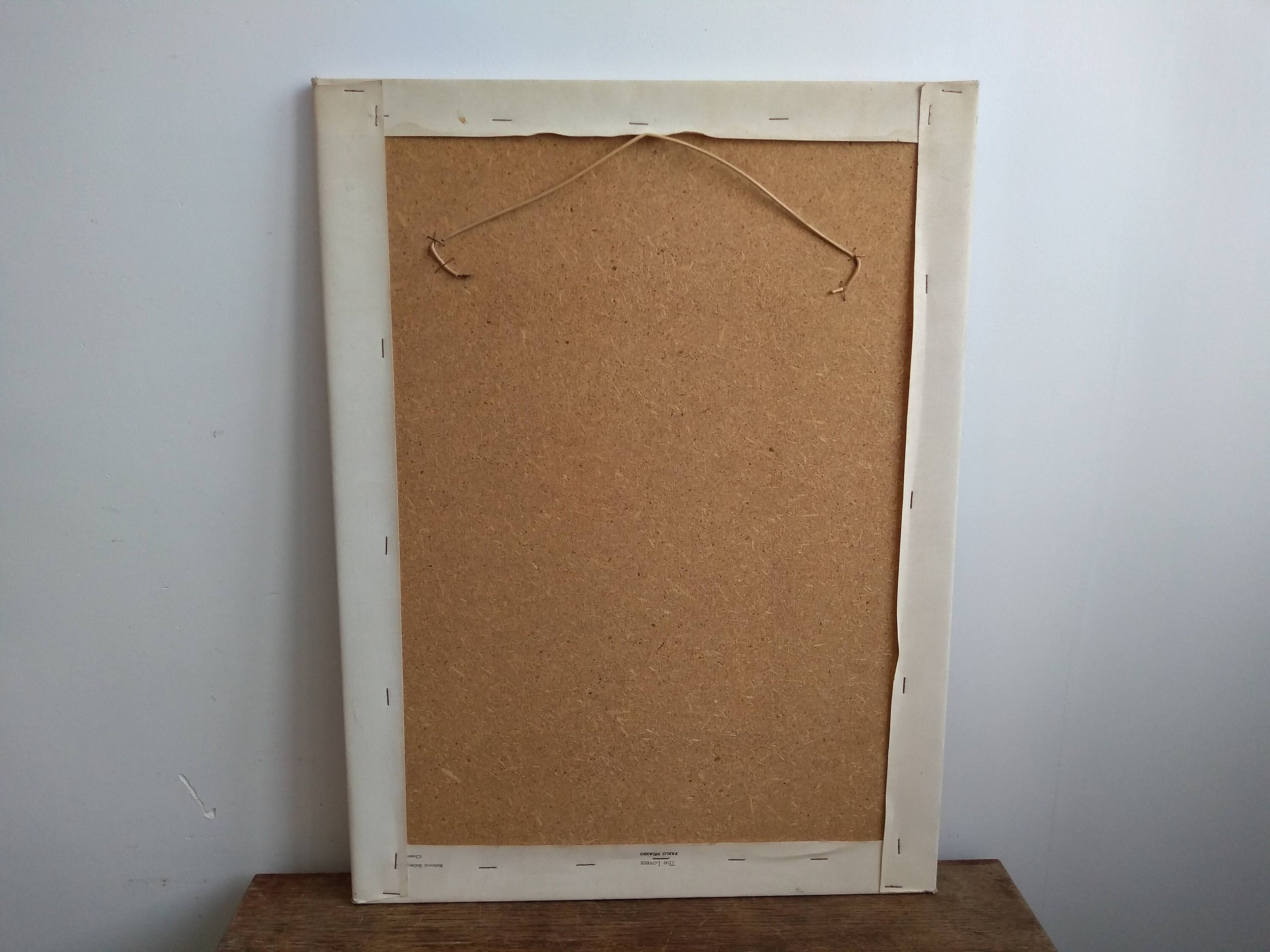 Vintage French Large Reproduction Print on Canvas Wooden | Etsy