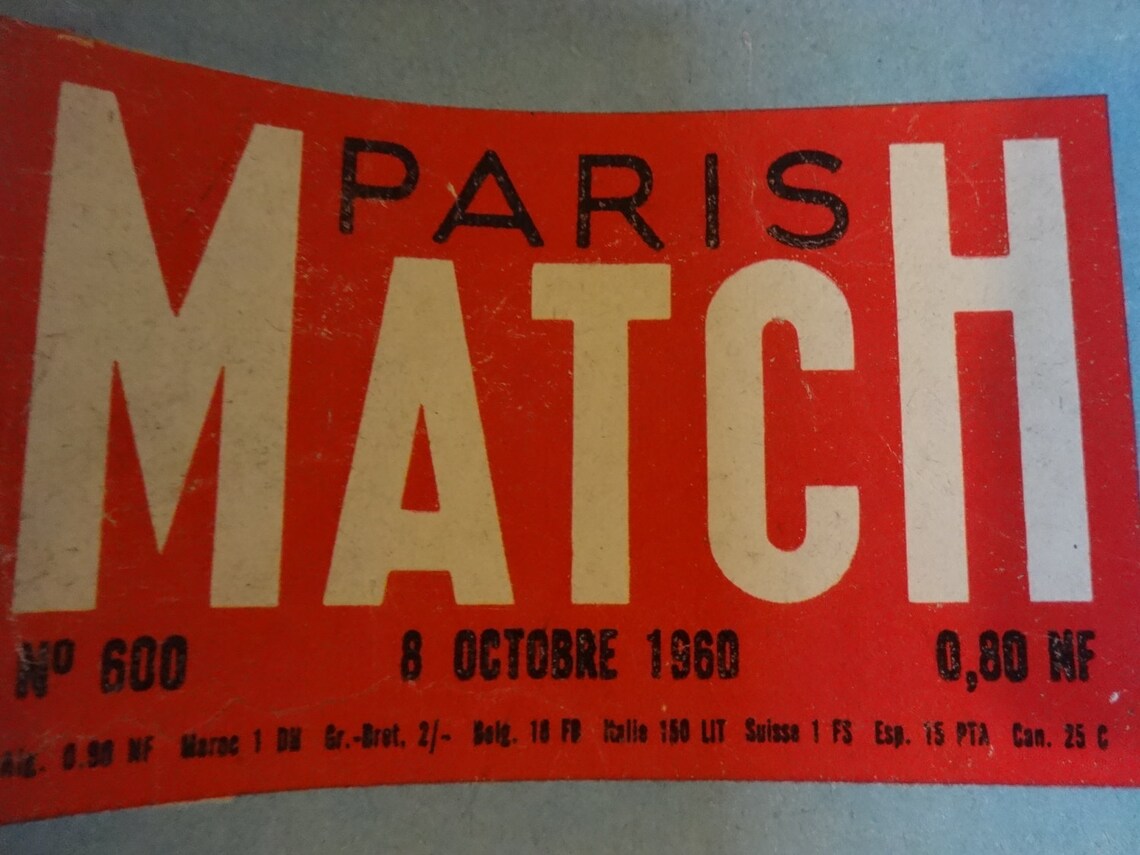 Vintage French Paris Match Magazine No 600 d'Ali Khan | Etsy