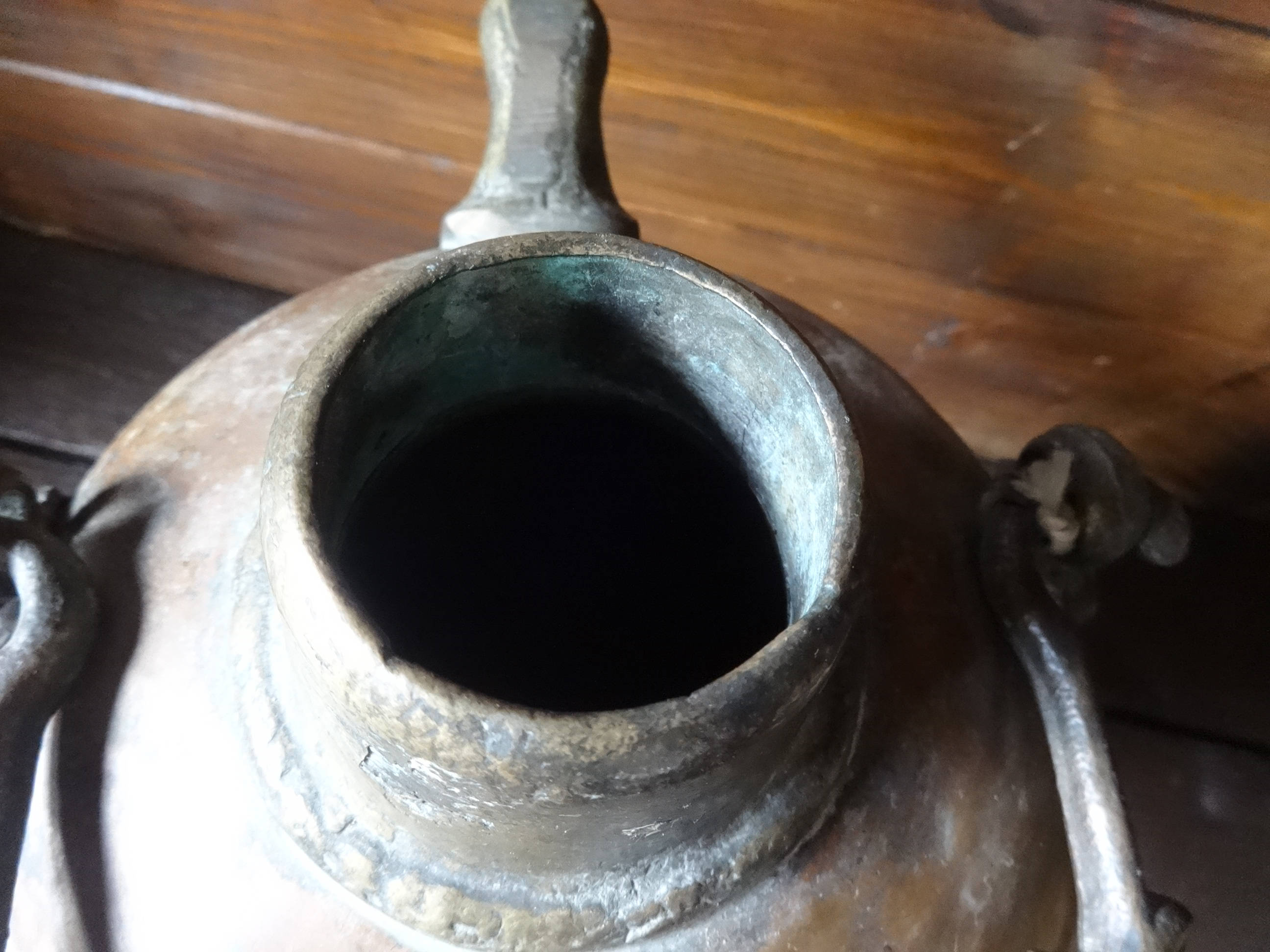 Antique French Copper and Brass Rustic Oil Pitcher Jug Jar Can | Etsy