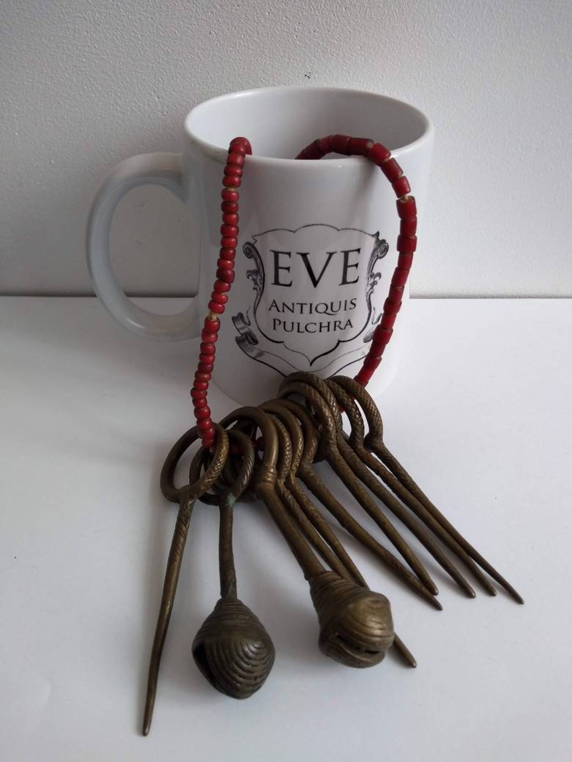 Vintage Asian Spike Bell Charm Pendant Tribal Primitive Brass | Etsy