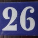Vintage French Large Ceramic House Number 26 Twenty Six Sign House ...