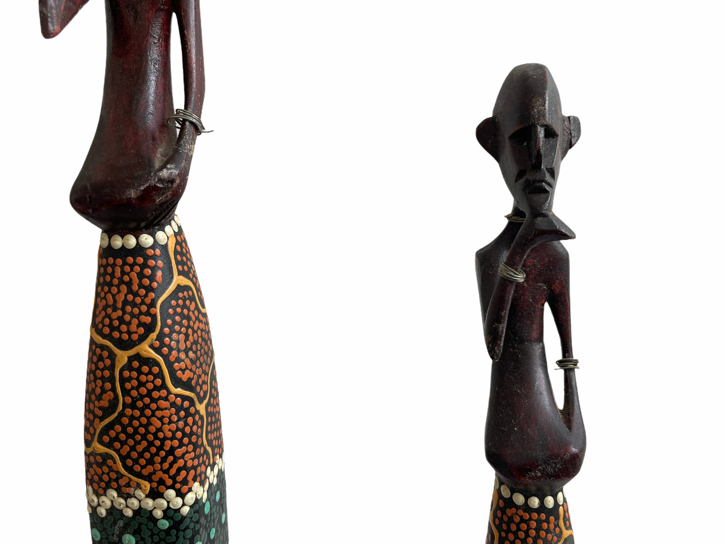 Vintage African Tall Thinking Man Figurine Statue Primitive | Etsy