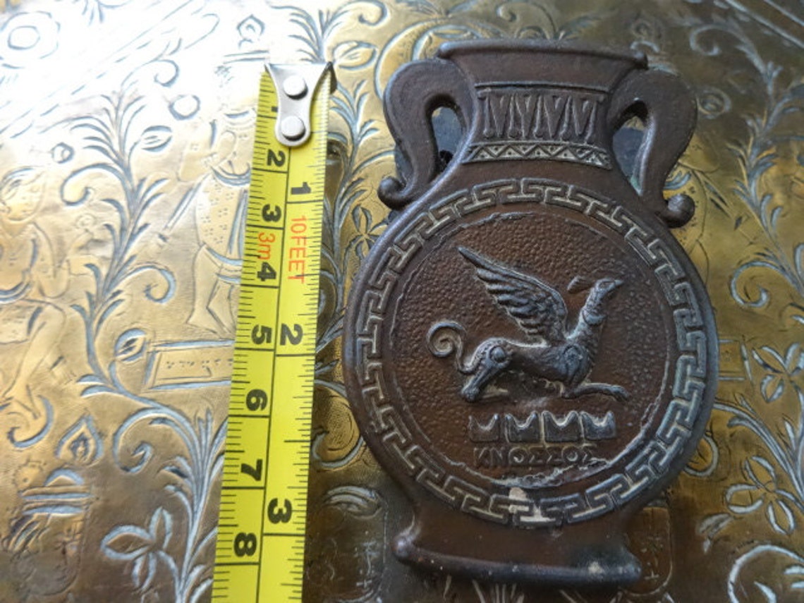 Vintage Metal Crete Themed Paper Letter Note Clip Circa 1960's / EVE of ...
