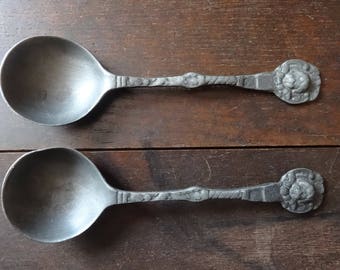 Old Pewter Flatware - Etsy
