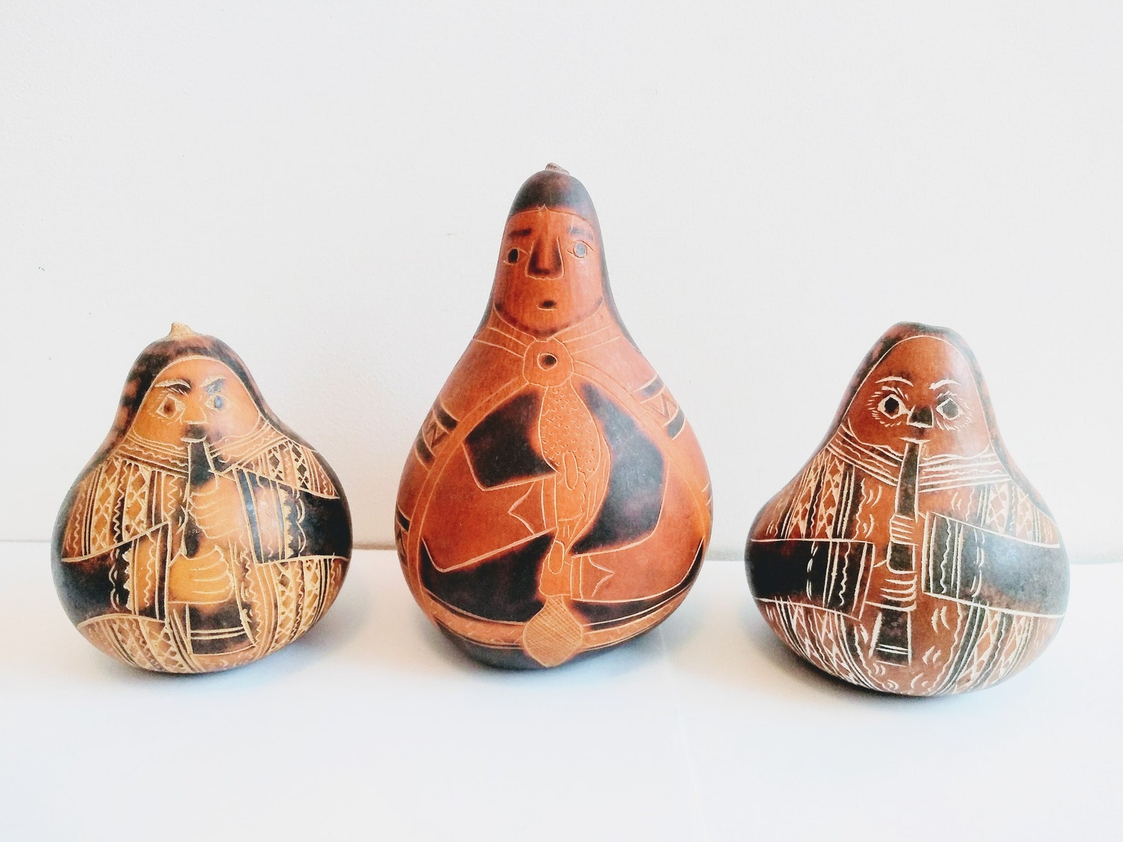 Vintage Equador Dried Gourd Fruit Vegetable Percussion Musical | Etsy