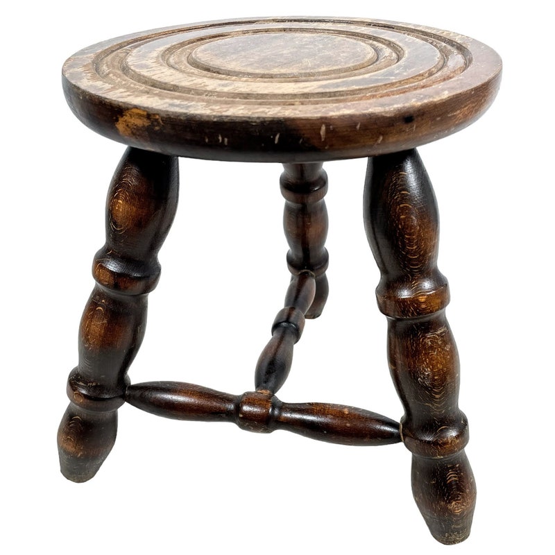 Old Wooden Stool - Etsy