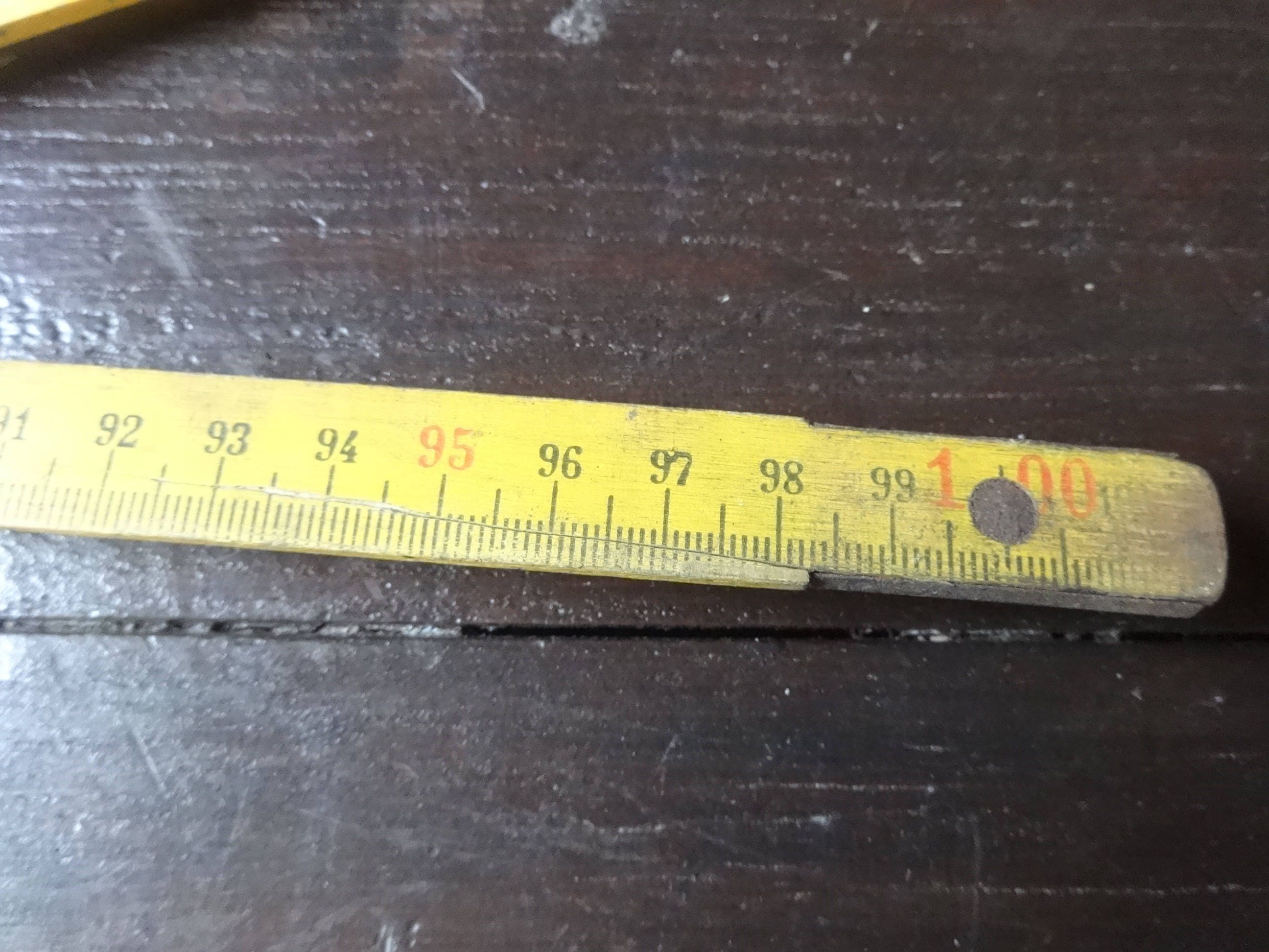 Vintage French 1 Metre Ruler Scale Measure Yardstick Metre | Etsy