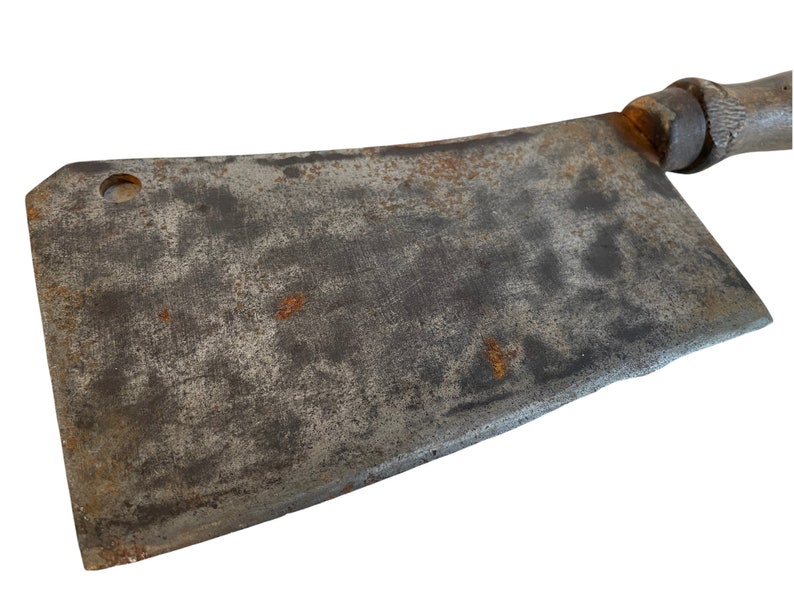 Vintage French Butcher Large Cleaver Knife Chopper Beef Pork Lamb ...