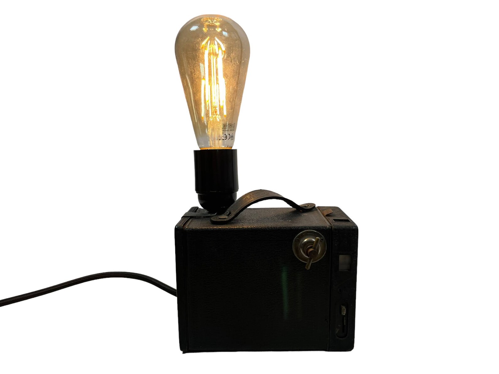 Antique English Mayfair Upcycled Camera With Light Attachment Bulb ...
