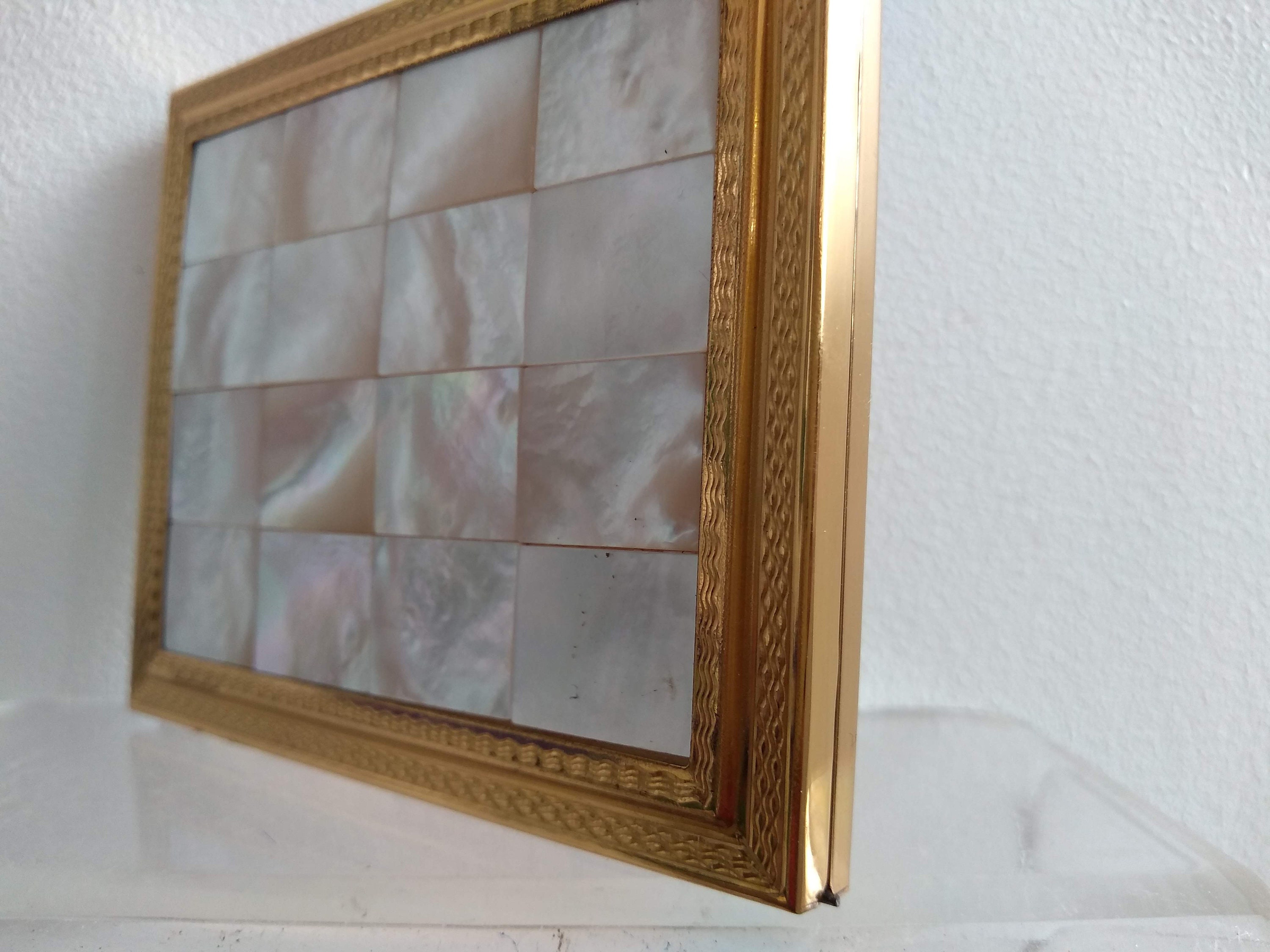 Vintage French Compact Gold Metal Powder Puff Case Decorated | Etsy