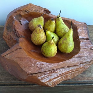 Vintage French Wooden Fruit Bowl Dish Plate Serving Basket Shaped Circa ...