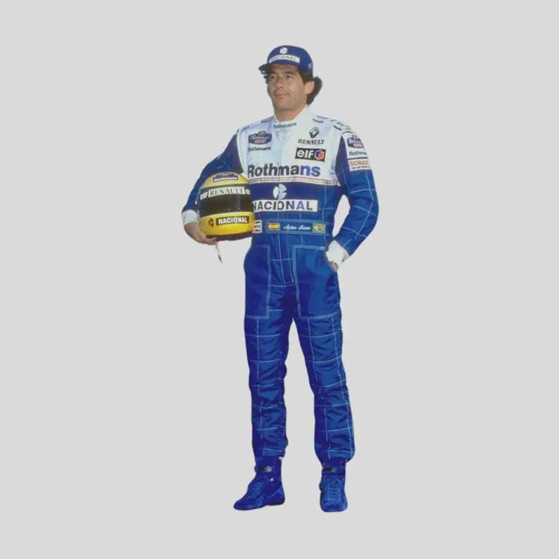 Ayrton Senna F1 Racing Suit: Williams Rothmans Style Motorsport Costume ...