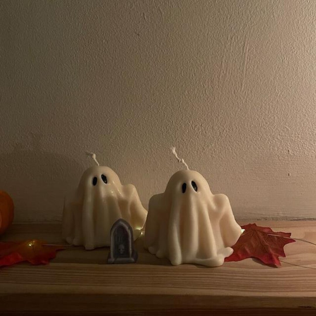 Ghost Candles, Halloween Decor, Thanksgiving Decor, Halloween Candles ...