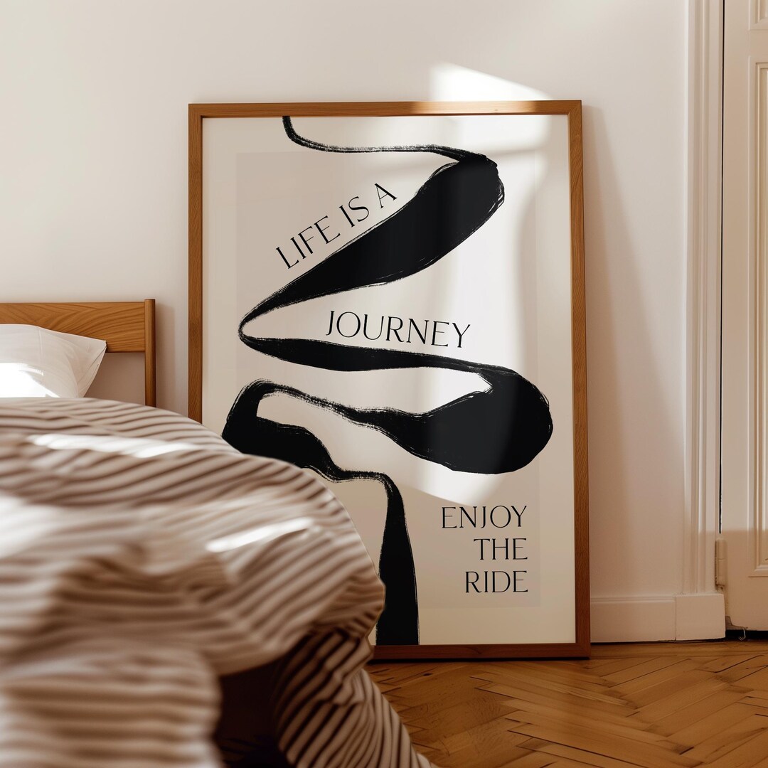 Life is a Journey – Motivational Printable Wall Art | Brush Stroke ...