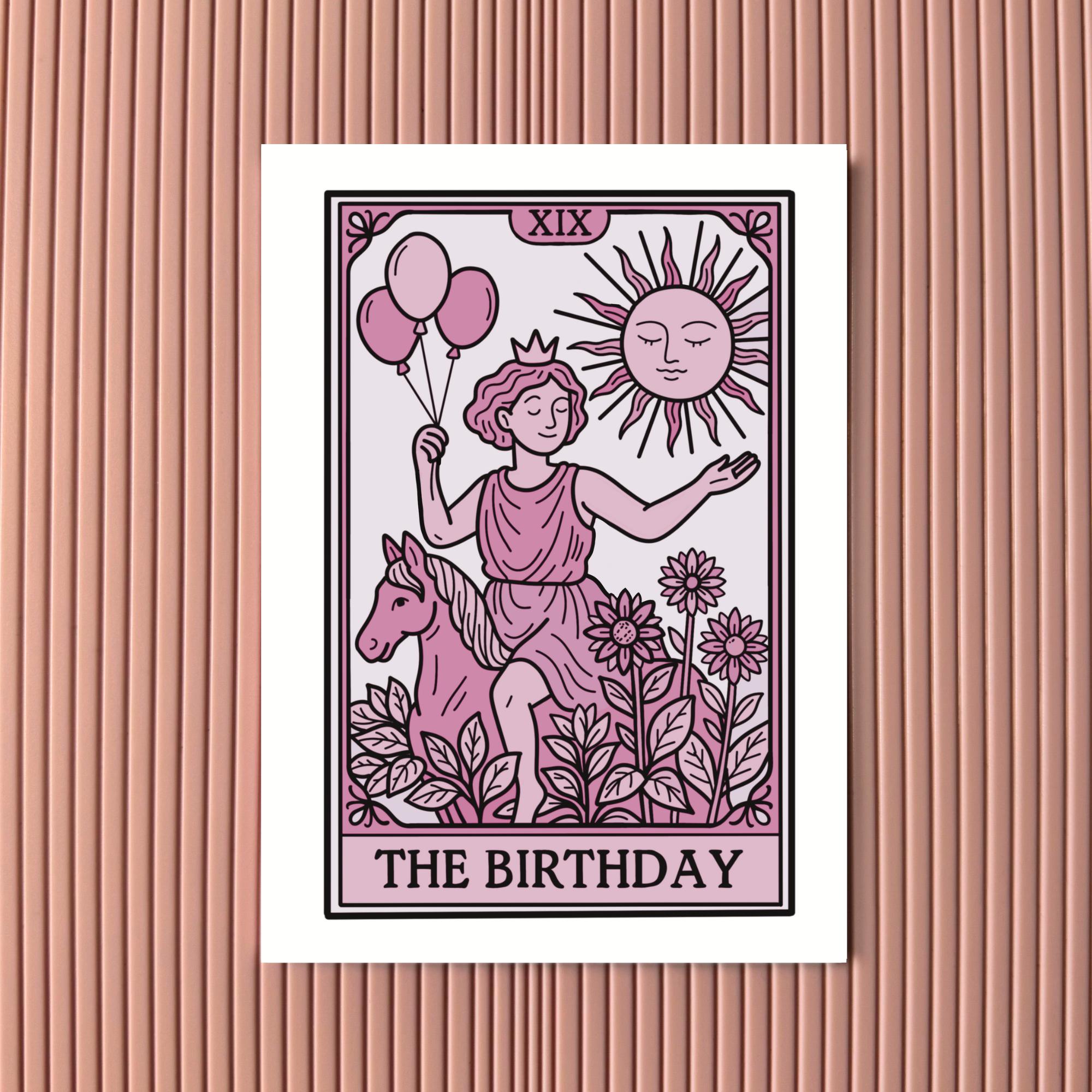 Tarot Birthday Card - Funny Birthday Greeting Card - Tarot Inspired ...