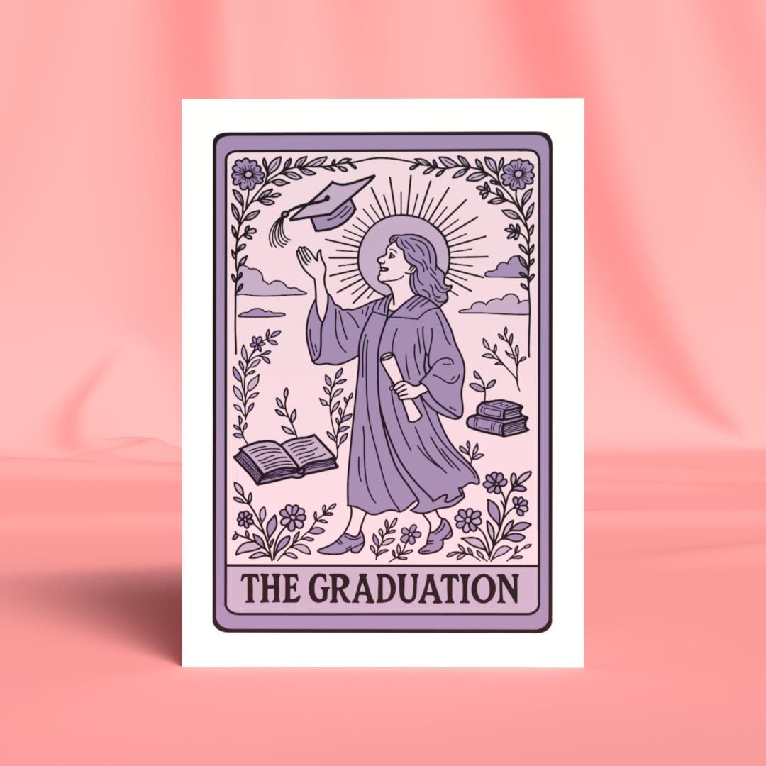 Graduation Tarot Card - Unique Congratulations Card for Graduate ...