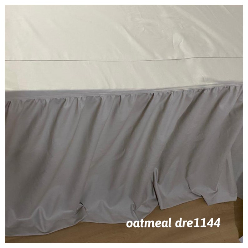 Bedspread Ruffled Skirted Coverlet Bed Spread Slit Split Corner Twin ...