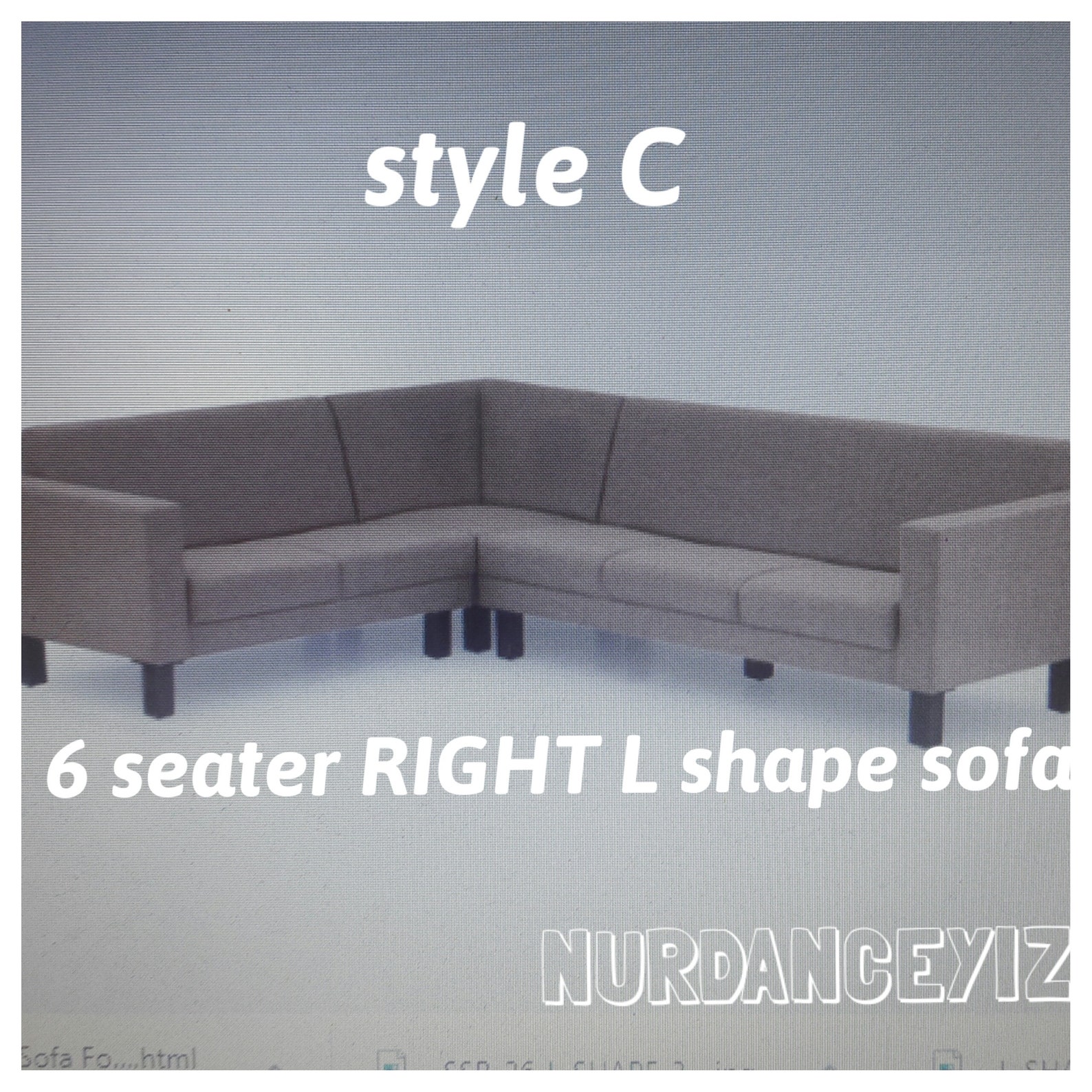 L Shaped Sofa Throw Covers-cotton Canvas Sectional Couch Cover -corner ...