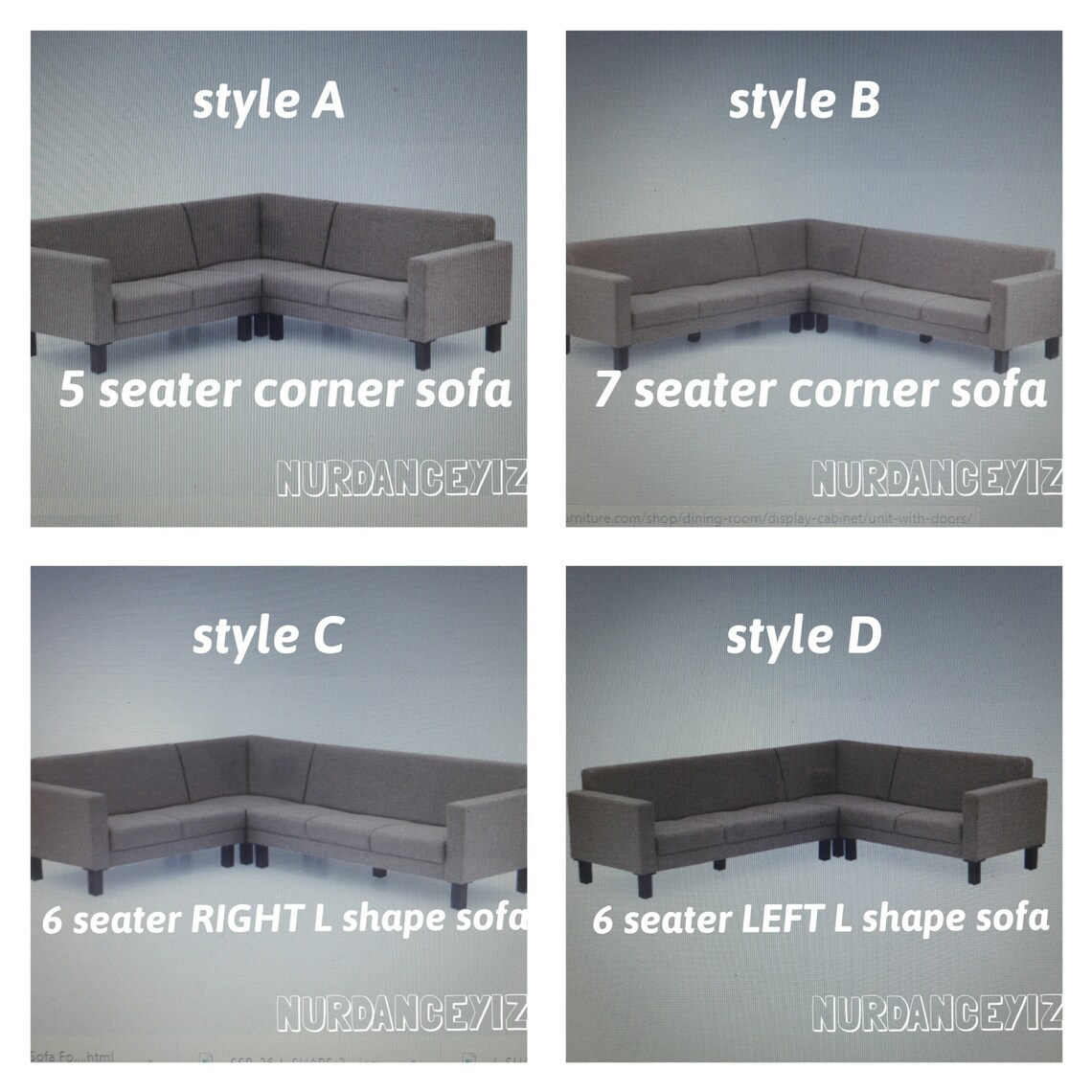 L Shaped Sofa Throw Covers-cotton Canvas Sectional Couch Cover -corner ...