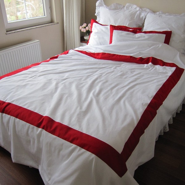 Red Duvet Cover - Etsy