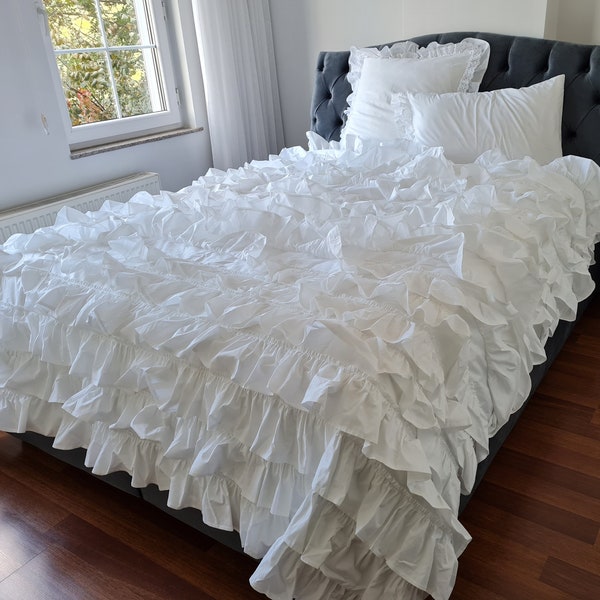 Ruffled Bedding - Etsy