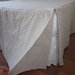 Split Corner Linen Bedspread, Box Pleated Skirted Coverlet 22 32 Drop ...