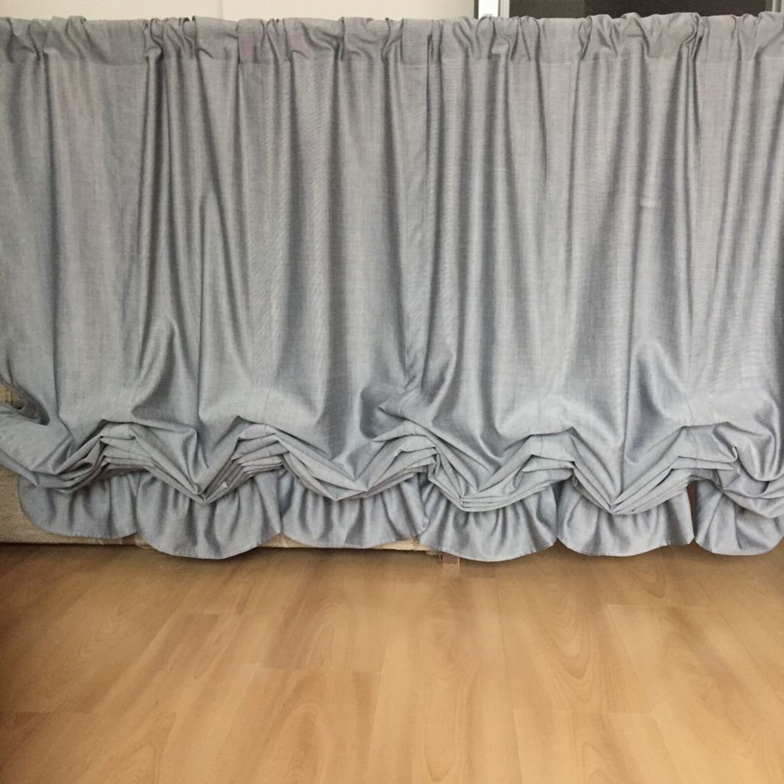 Balloon curtain Valance ruffle kitchen curtain panels Valance | Etsy