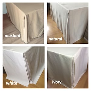 Dorm Desk Skirt, Fitted Tablecloth, Table Skirt, Split Corner Table ...