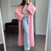 Handmade Maxi Knit Sweater | Cozy Floor-length Cardigan | Natural ...