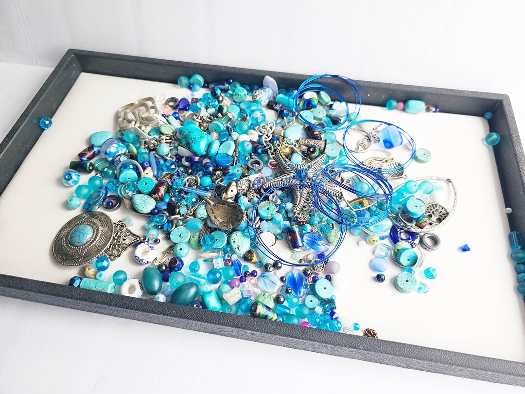 Under the Sea Bead Soup, Bead Bags, Loose Beads, Silver and Blue ...