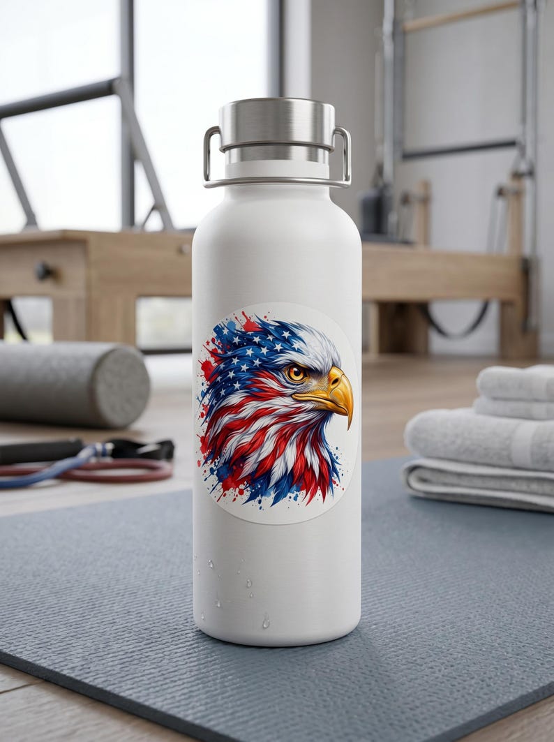 American Eagle Design | USA Flag Patriotic Solid PNG | White Background ...
