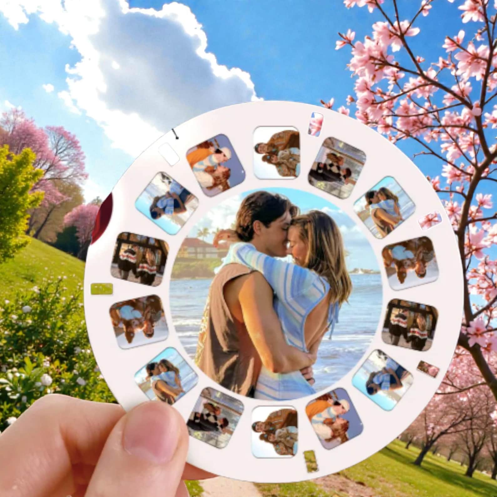 Personalized 3D Viewfinder Photo Reel, Custom Engraved Insert, Retro ...