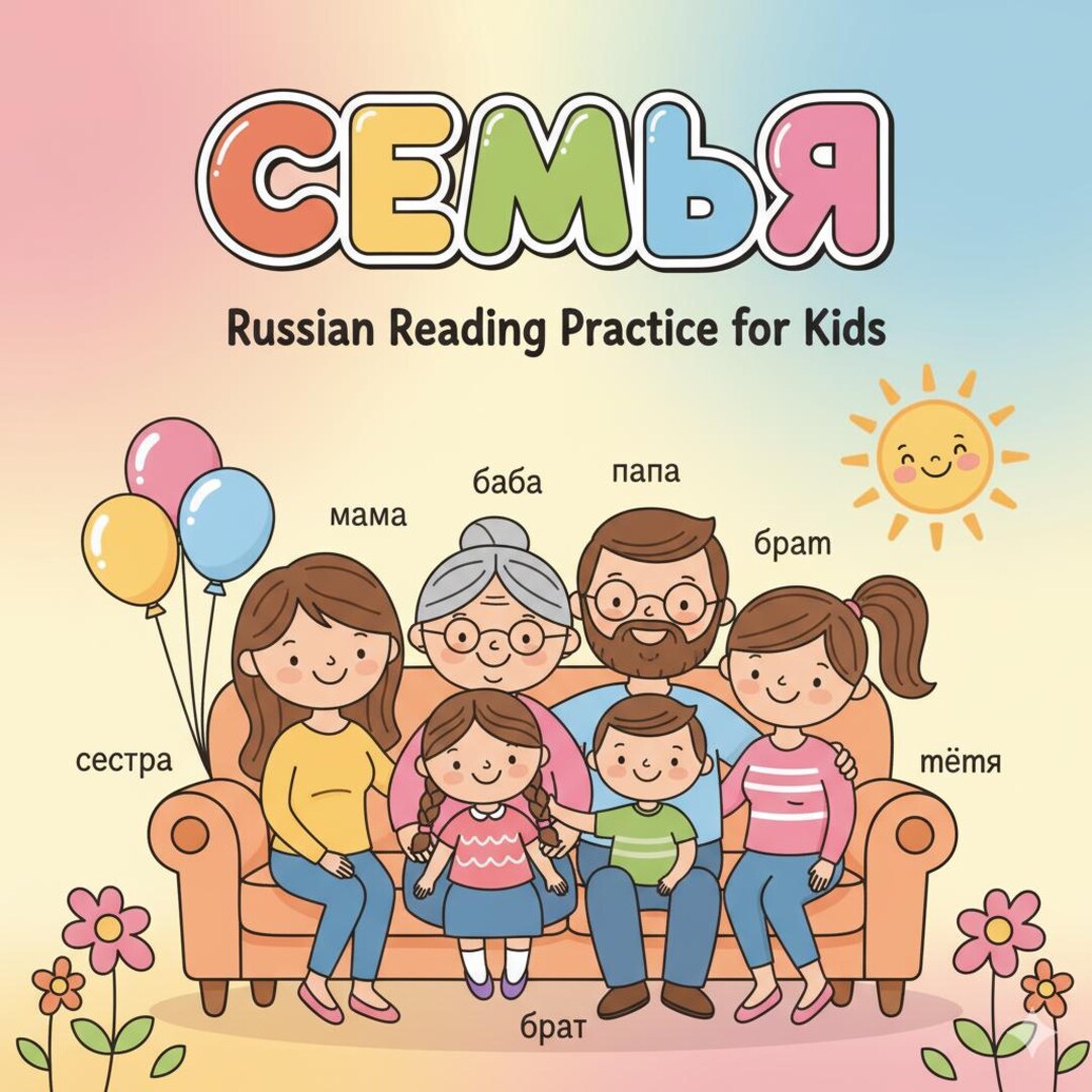 Russian Reading Worksheets for Kids – Chapter 1: Family Vocabulary ...