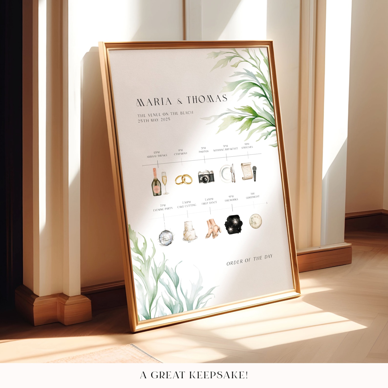 Editable Order of the Day Timeline Cards Template. Instant Printable ...