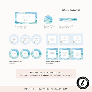 Printable Sticker Template Bundle. Guest Address and Returns Address ...