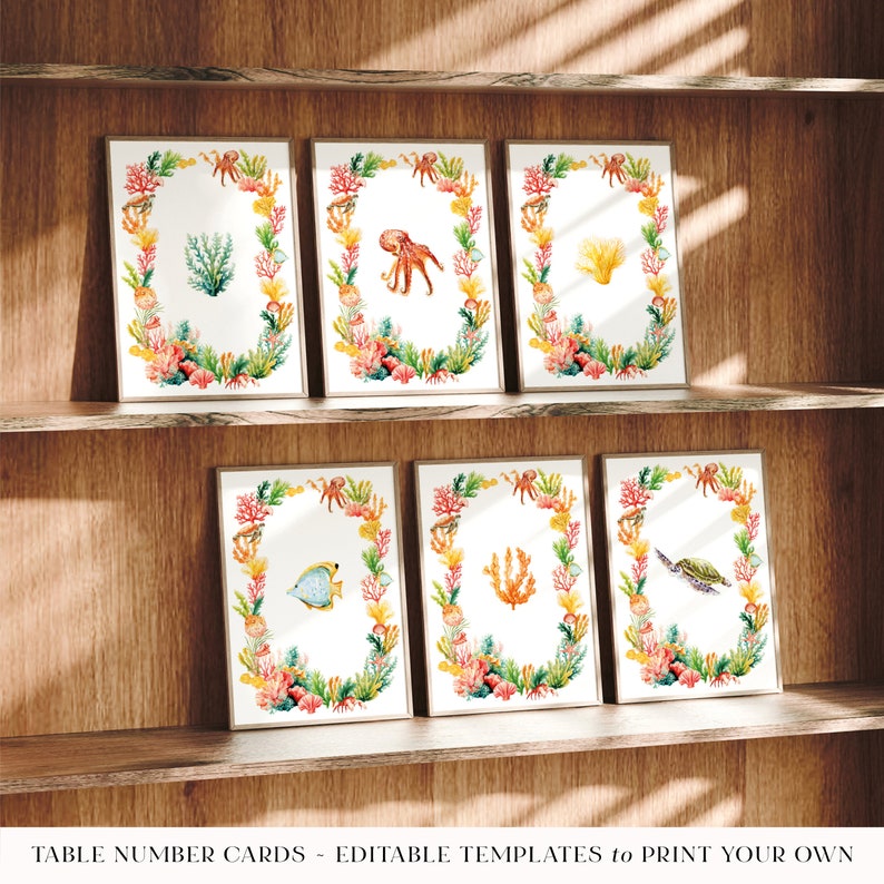 Editable Wedding Table Name. Table Number Templates. Instant Printable ...