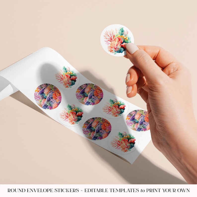 Printable Sticker Template Bundle. Guest Address and Returns Address ...