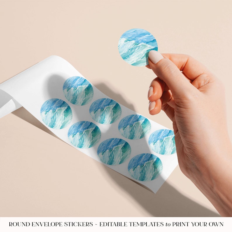 Printable Sticker Template Bundle. Guest Address and Returns Address ...