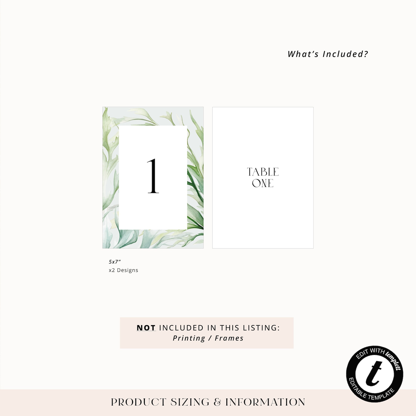 Editable Wedding Table Name. Table Number Templates. Instant Printable ...