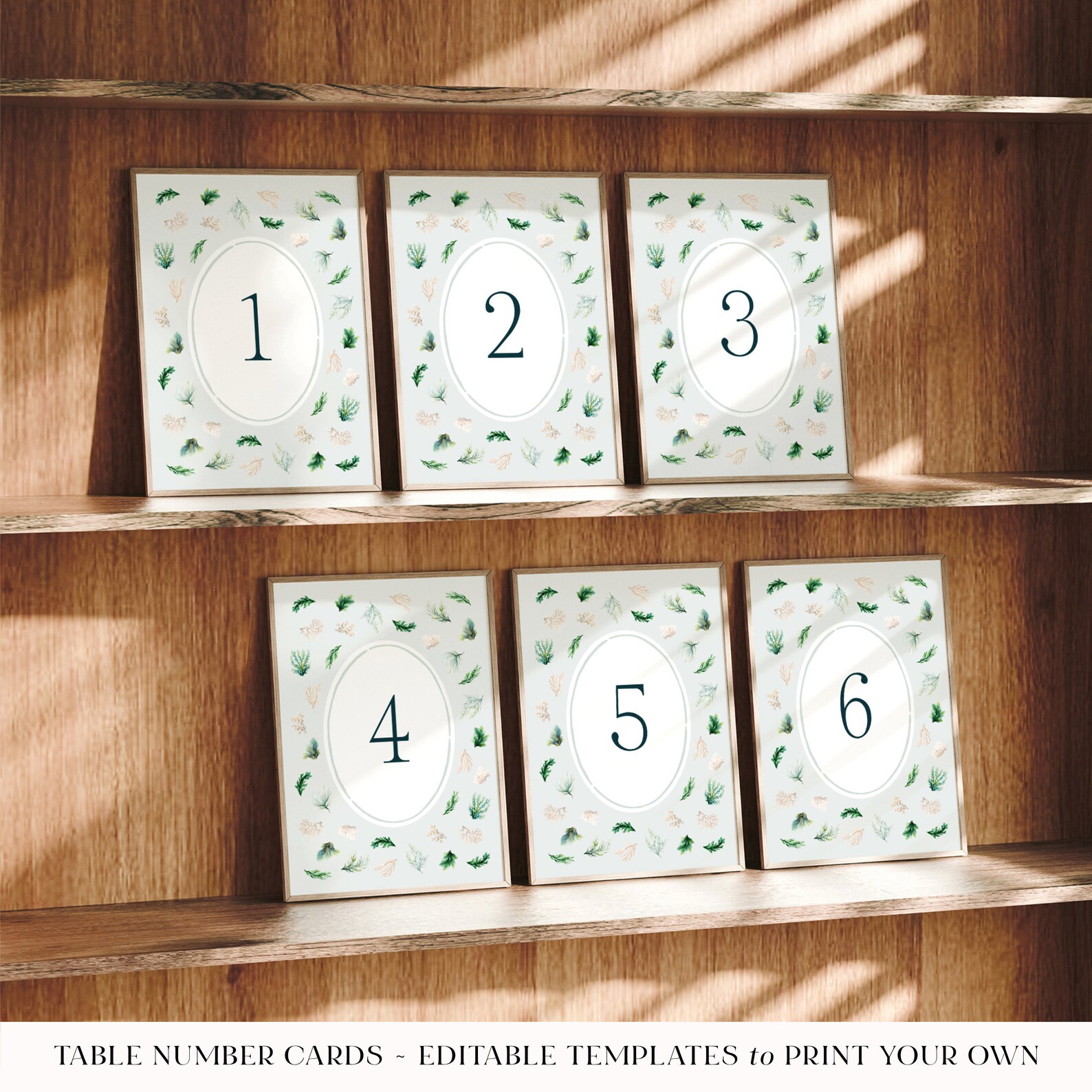 Editable Wedding Table Name. Table Number Templates. Instant Printable ...