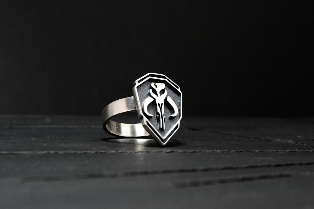 Star Wars Ring, Mandalorian Mythosaur 925 Silver Ring, Star Wars Mando ...