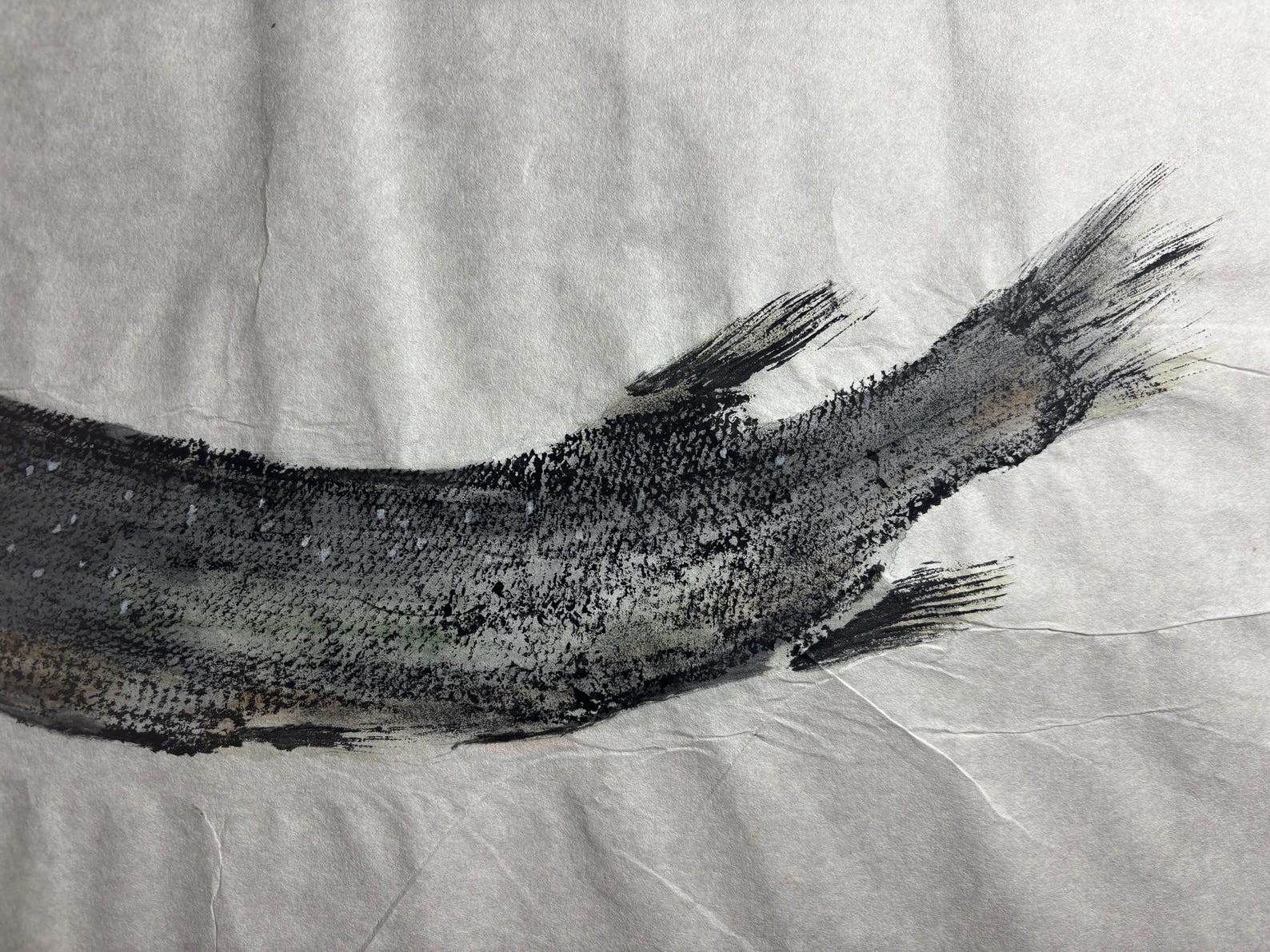 Gyotaku Pike Fish Print: Unique Japanese Fish Art - Etsy